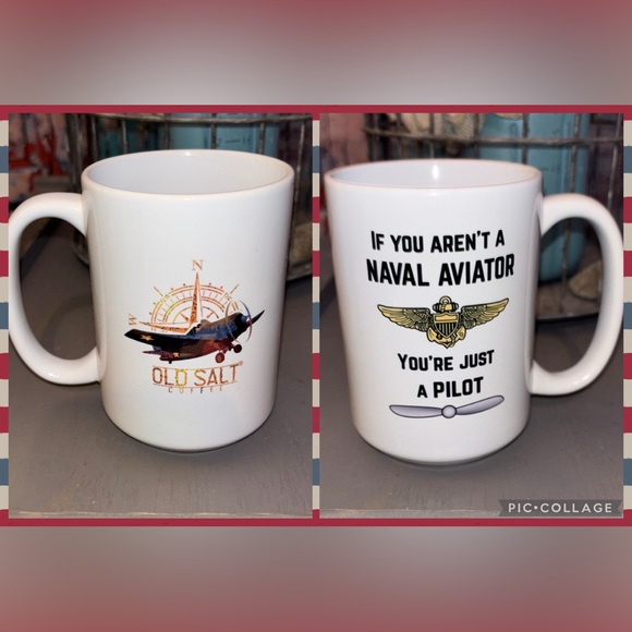 old salt | Dining | Old Salt Coffee Co White Ceramic Mug With Naval ...